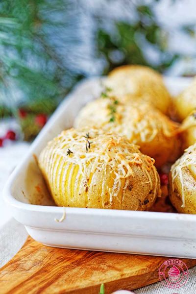 Kartofle hasselback po góralsku - przepis - Wypieki Beaty