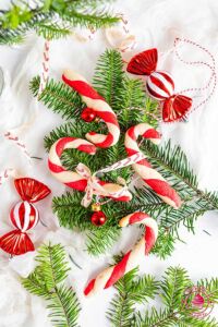 Ciasteczka cukrowe laski - przepis - Wypieki Beaty