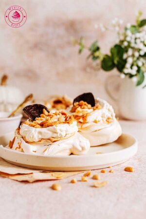 Bezy peanut butter - przepis - Wypieki Beaty