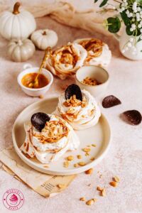 Bezy peanut butter - przepis - Wypieki Beaty