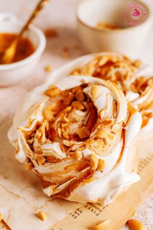 Bezy peanut butter - przepis - Wypieki Beaty