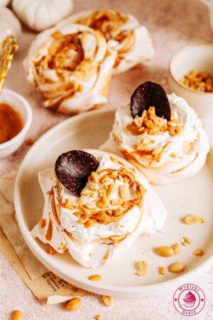 Bezy peanut butter - przepis - Wypieki Beaty