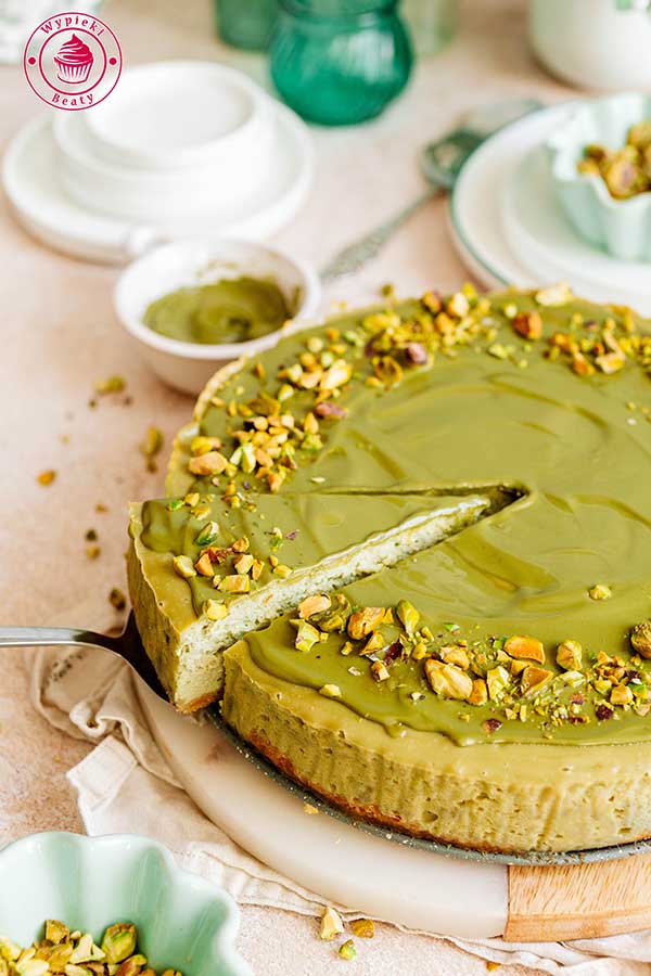 Przepis na sernik pistacjowy - Wypieki Beaty