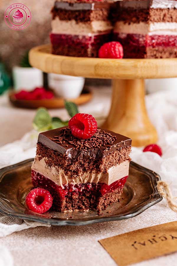 Ciasto malinowa nocka - przepis - Wypieki Beaty